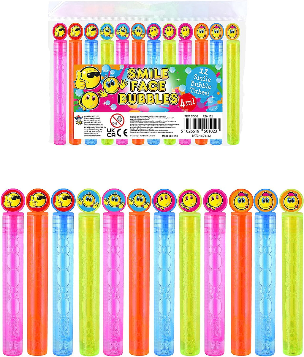12 Smiley Face Bubble Tubes – LND Gifts